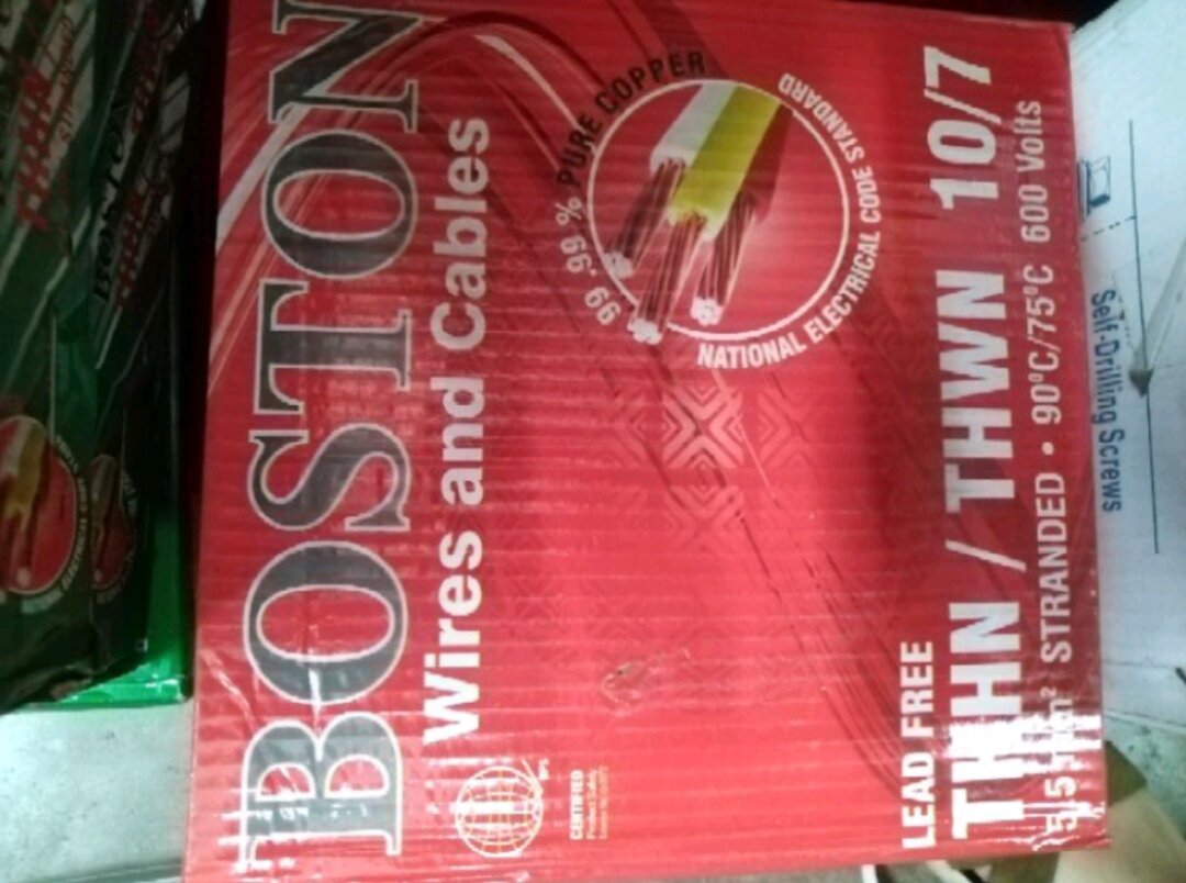 boston original thhn/thwn stranded wire per meter | Lazada PH