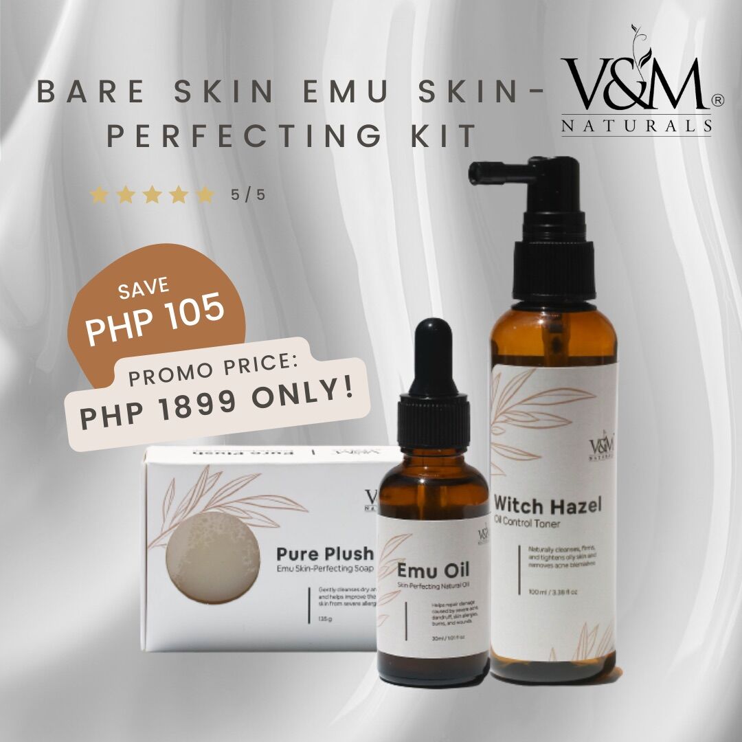 Bare Skin (Emu Skin Perfecting Kit) Pure Plush, Witch Hazel & Emu Oil ...