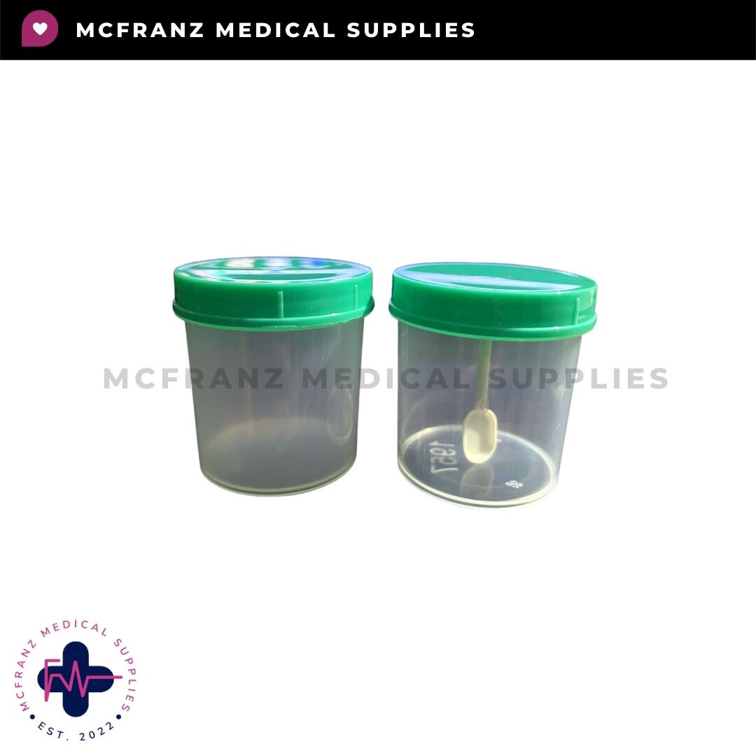 Specimen Cup Container (Urine Cup / Stool Cup) 60ml Sold per 10pcs ...