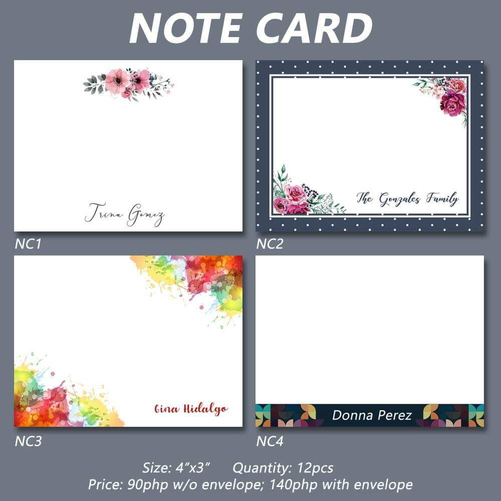 Personalized Note Cards 12pcs | Lazada PH