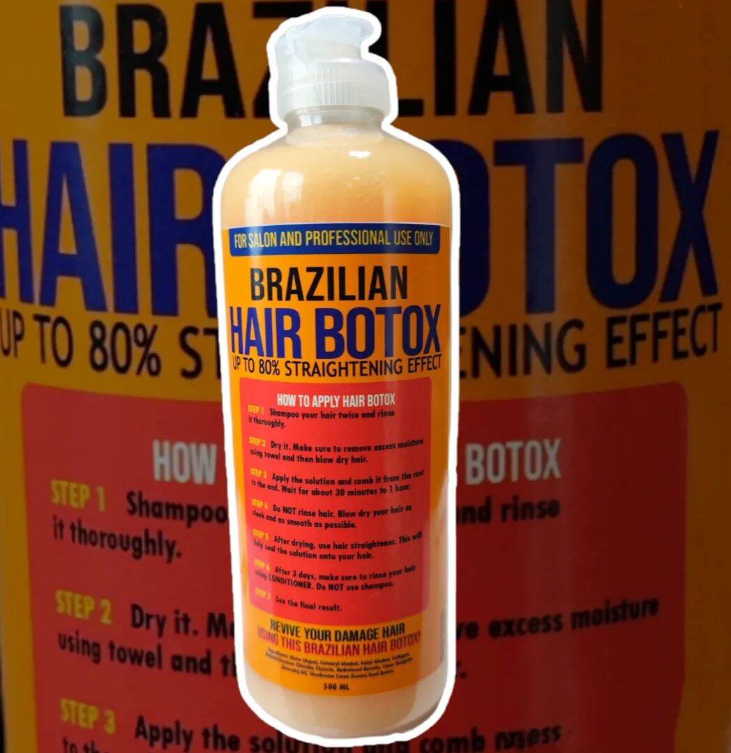 NEW! BRAZILIAN HAIR BOTOX UP TO 80% STRAIGHTENING 500ML | Lazada PH