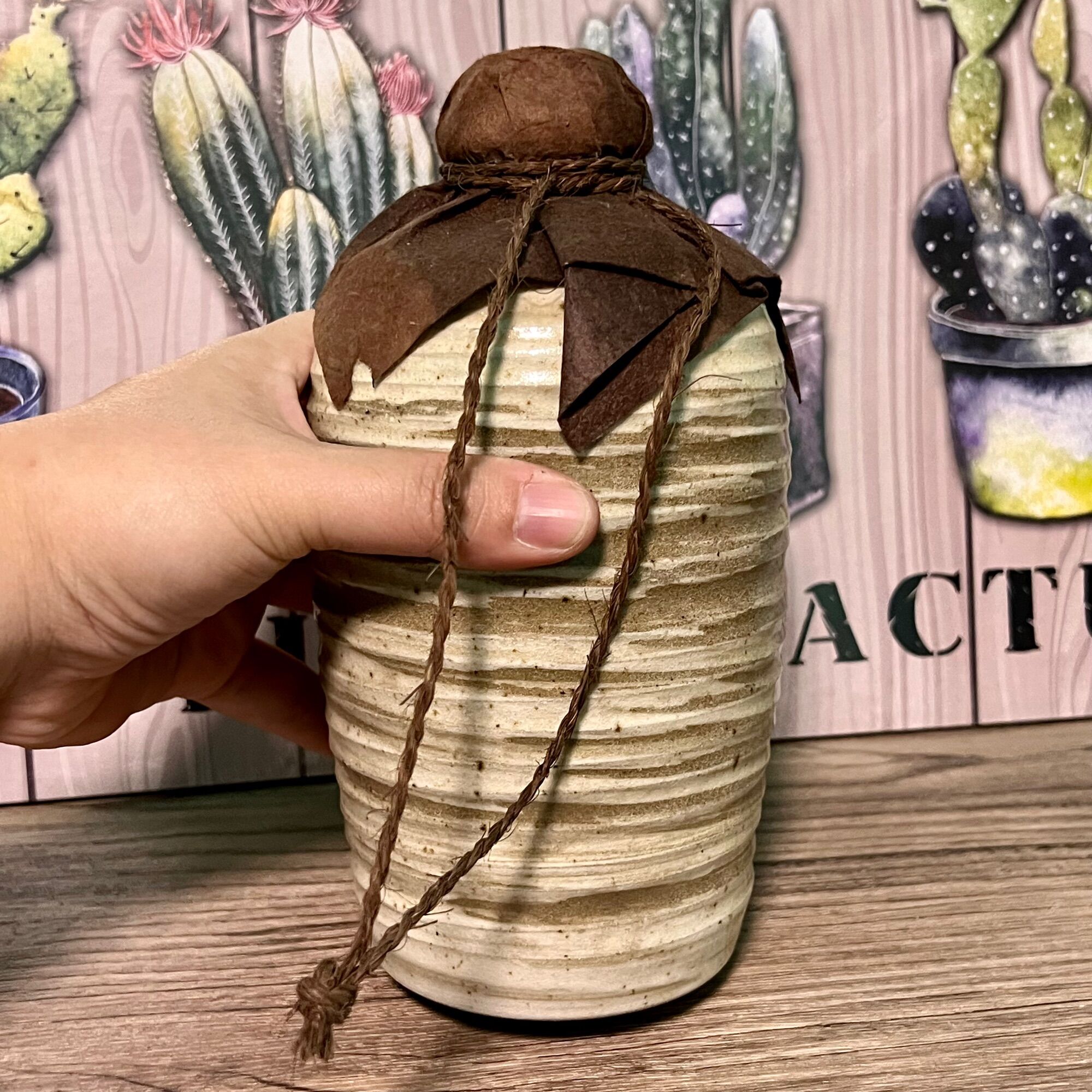 Big Stoneware Japanese Wine Jar Brand New with Original Cork and ...