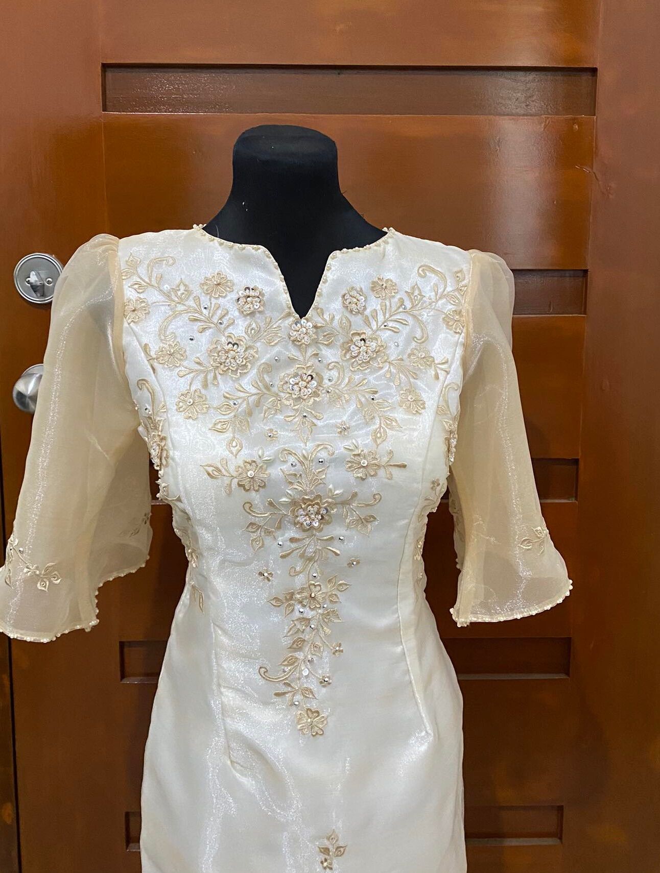 Traditional Embroidered Midi Filipiniana | Lazada PH