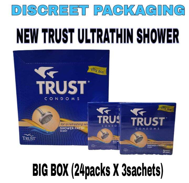 TRUST CONDOM 24 PACKS X 3sachets (ALL VARIANTS AVAILABLE)BIG BOX ...