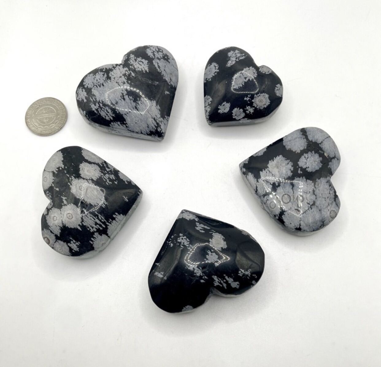 Snowflakes Obsidian Heart | Lazada PH