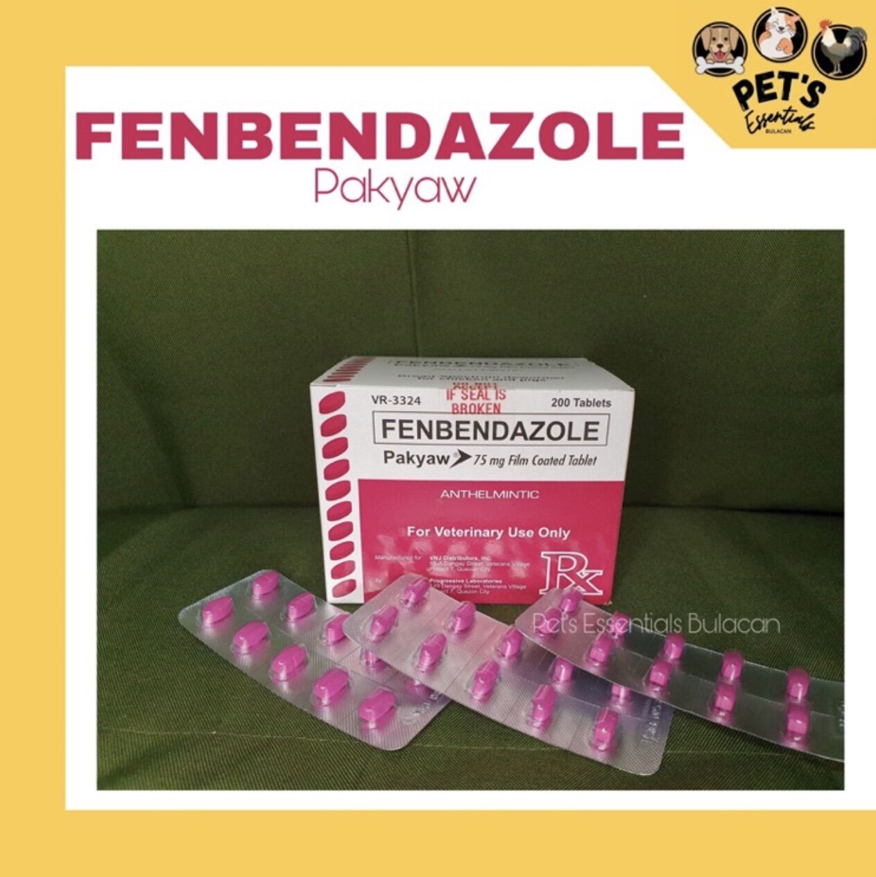 Pakyaw Anthelmintic 200 tablets | Lazada PH