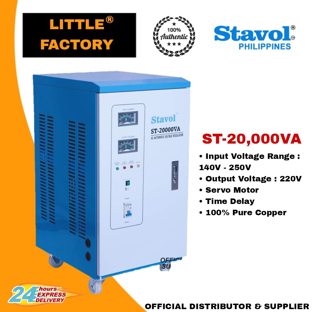 Stavo ST-20,000va 20000va 20kva AVR Automatic Voltage Regulator Servo ...