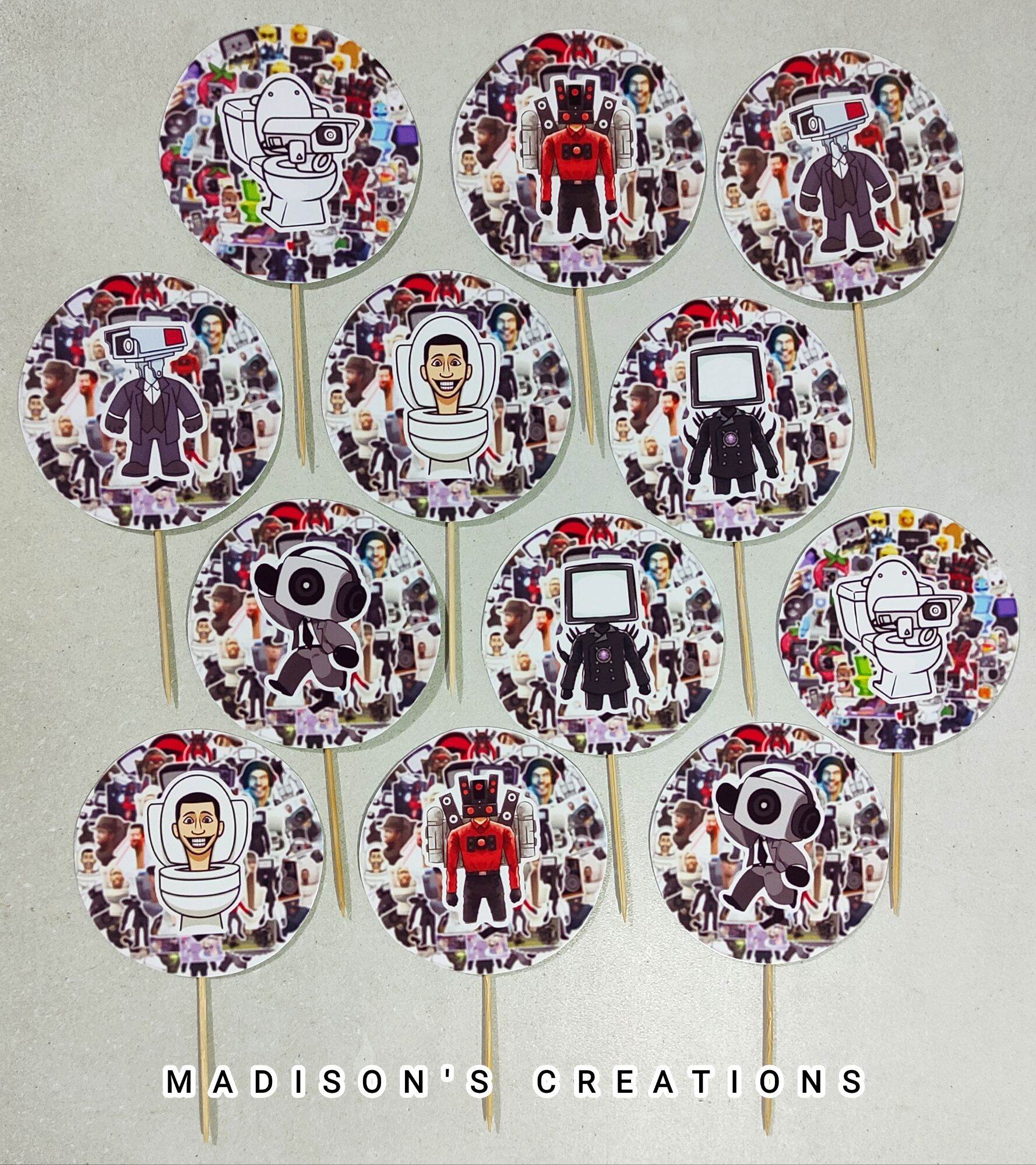 New! Skibidi Cake Topper (High-quality, Personalize, Ready-to-use ...