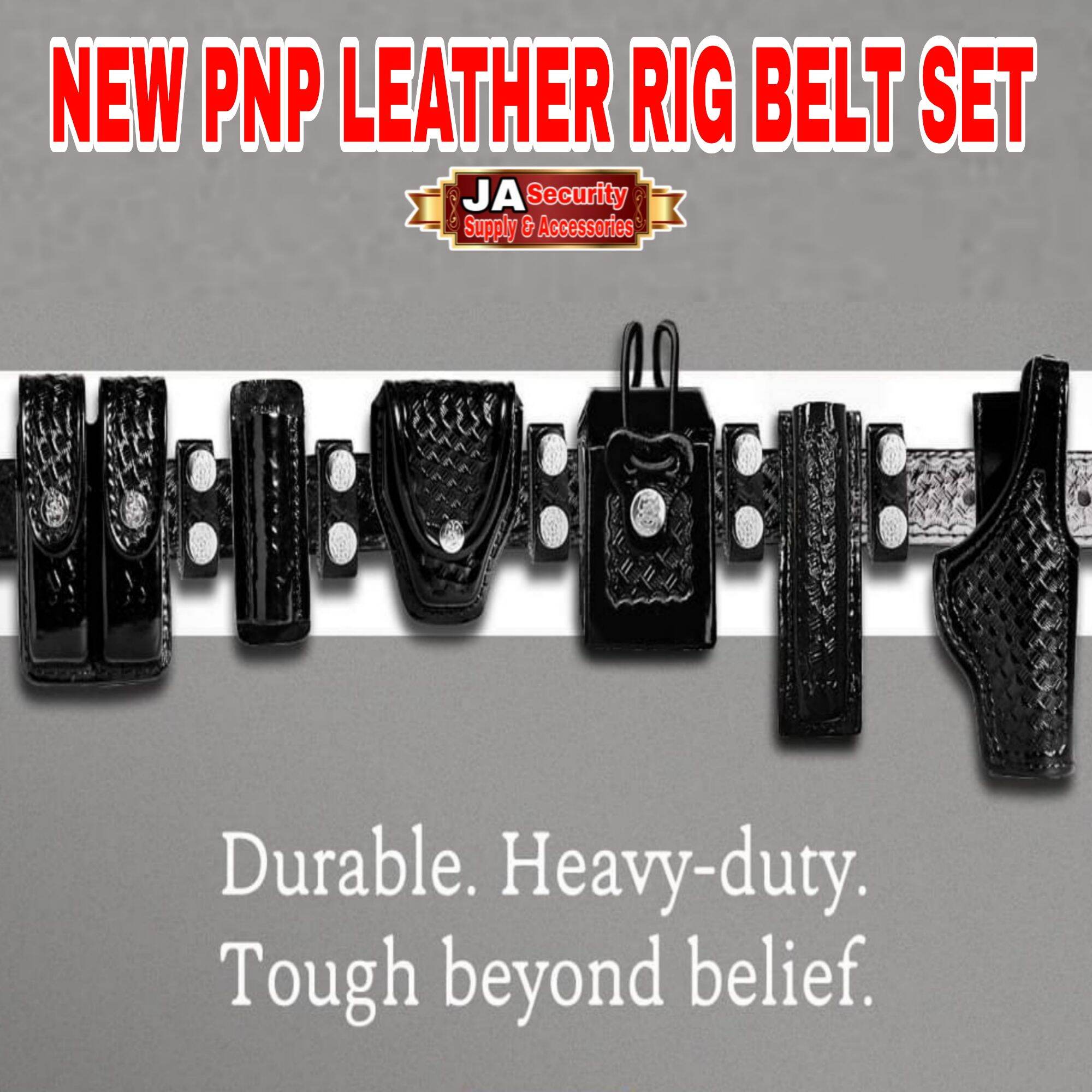 NEW PNP Leather Rig Belt Set Heavy Duty (J*rdan Makapal) | Lazada PH
