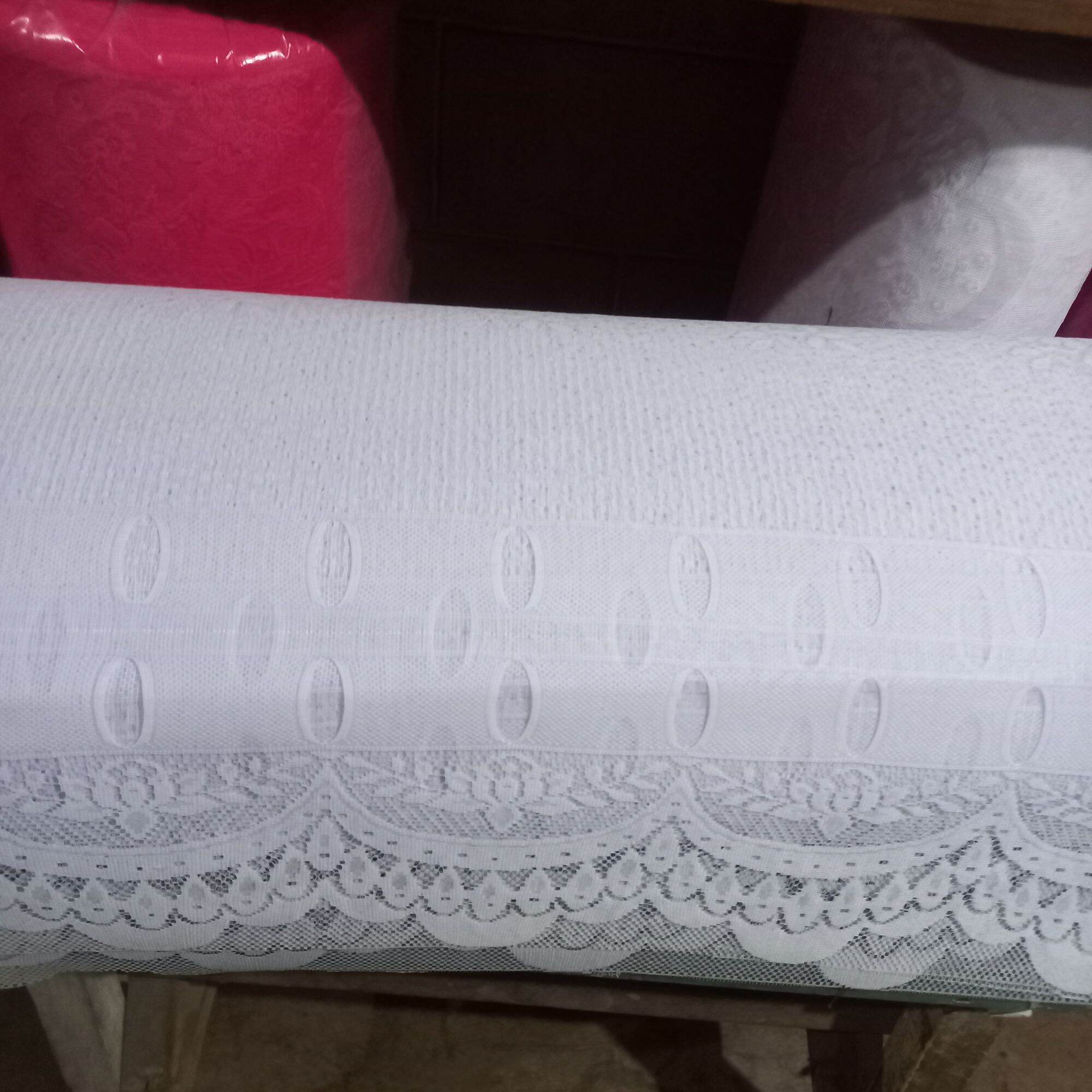 TELA LACE SCALLOP BUTAS DESIGN PERYARD (60 INCHEs WIDTH) | Lazada PH