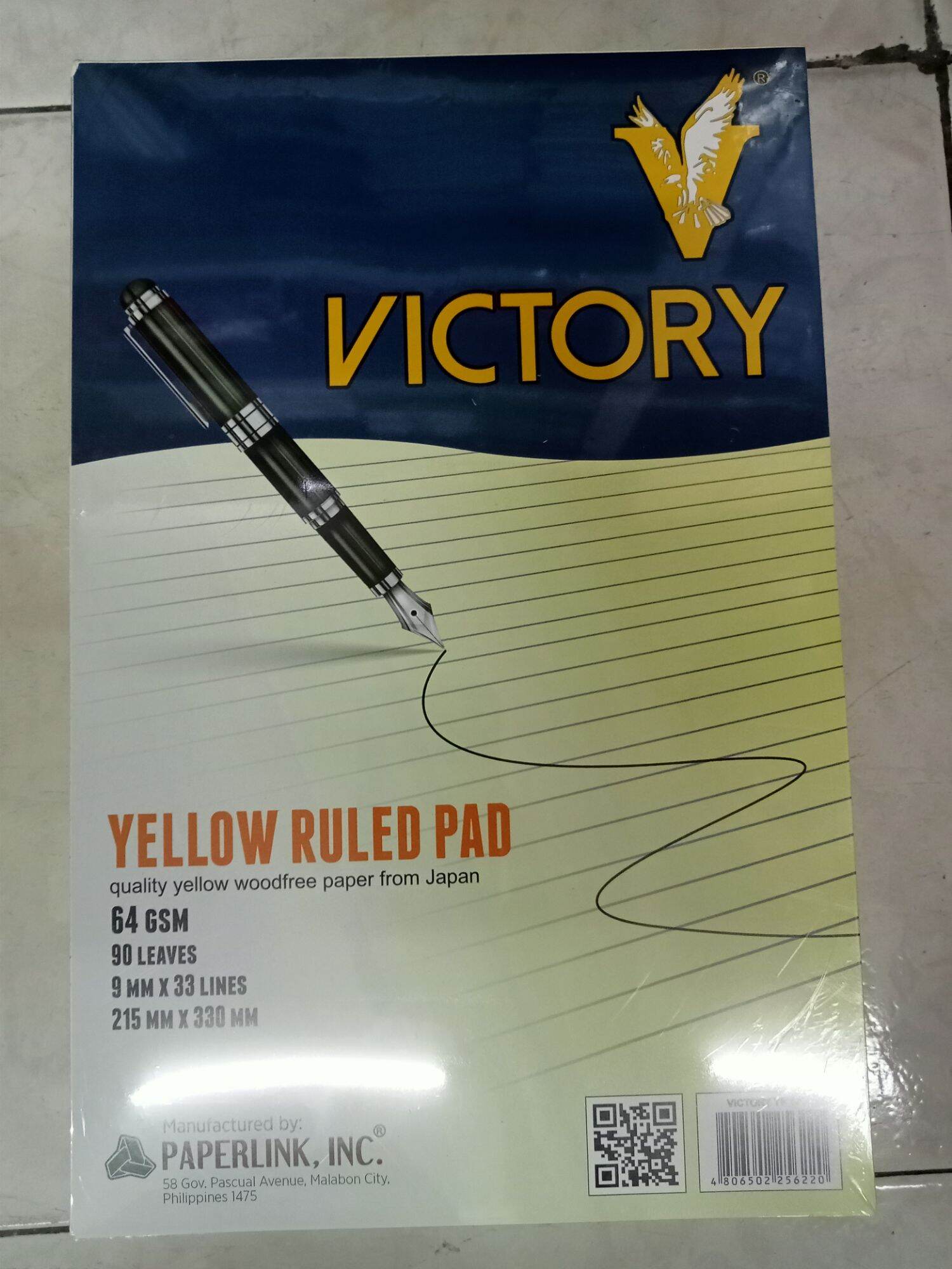 victory yellow pad paper (10pcs) | Lazada PH
