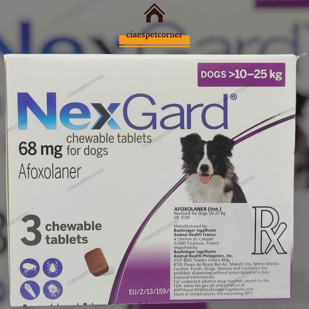 NexGard Chewable Tablet for Dog (with free sticker) Anti-Ticks&Fleas ...