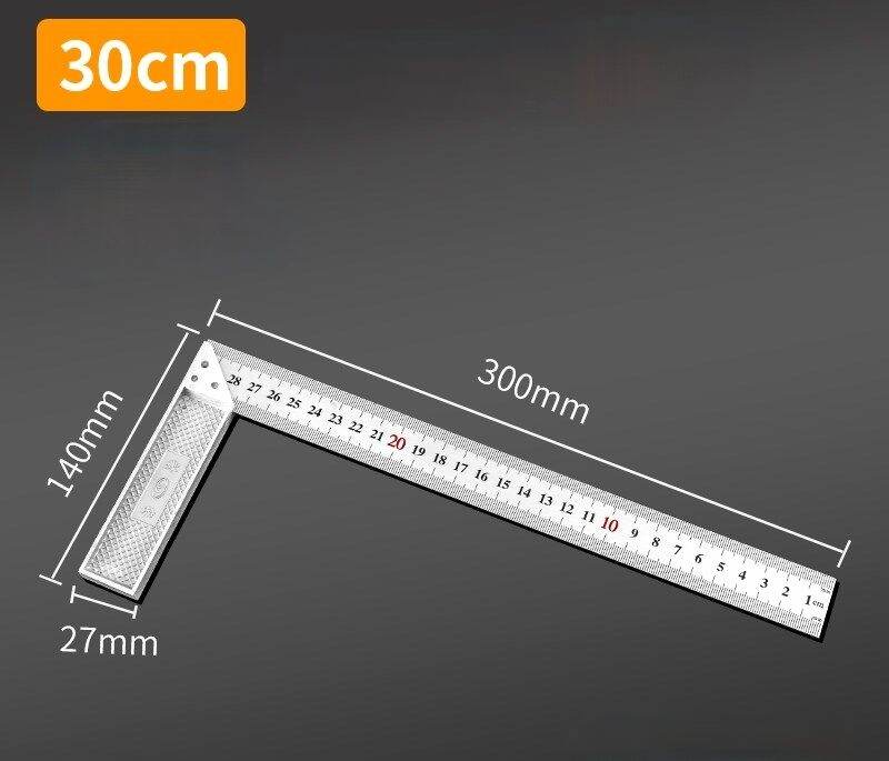 L - Square Stainless Angle Ruler 90 Degree Angle Ruler Thickened Crank ...