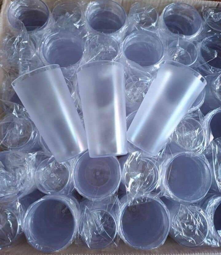 6PCS JOLLIBEE STYLE DRINKING WHITE BASO | Lazada PH