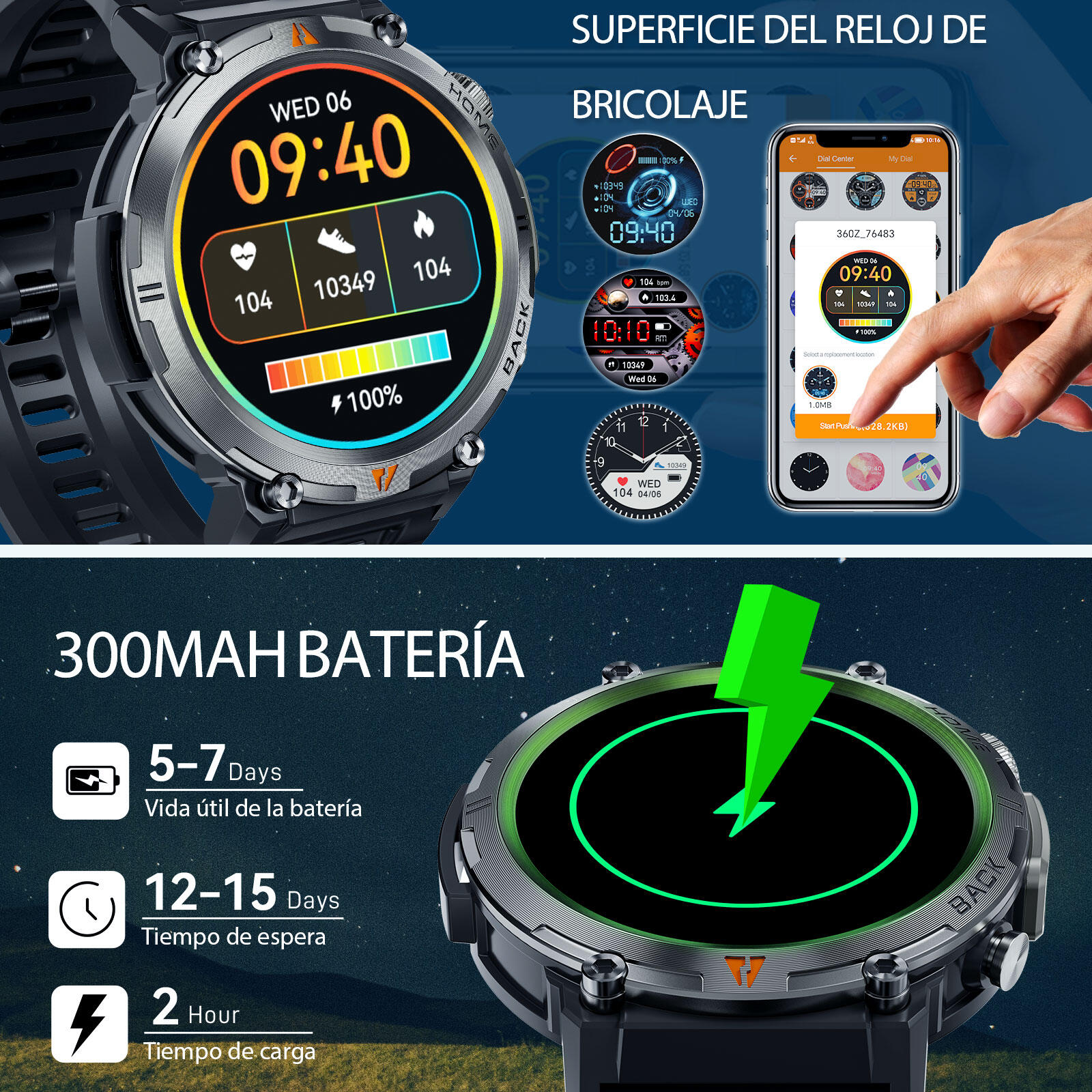 EIGIIS KE3 Smart Watch 3ATM Waterproof Original Design For Men ...