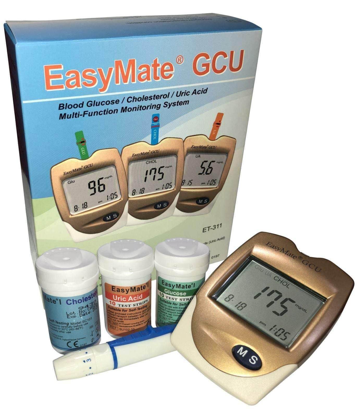 EASYMATE 3 IN 1 MULTI-FUNCTION MONITORING KIT (Glucose, cholesterol and ...