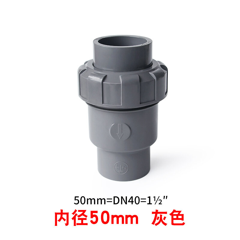 PVC Ball Check Valve Water Supply Pipe Check Valve Water Plastic Check ...