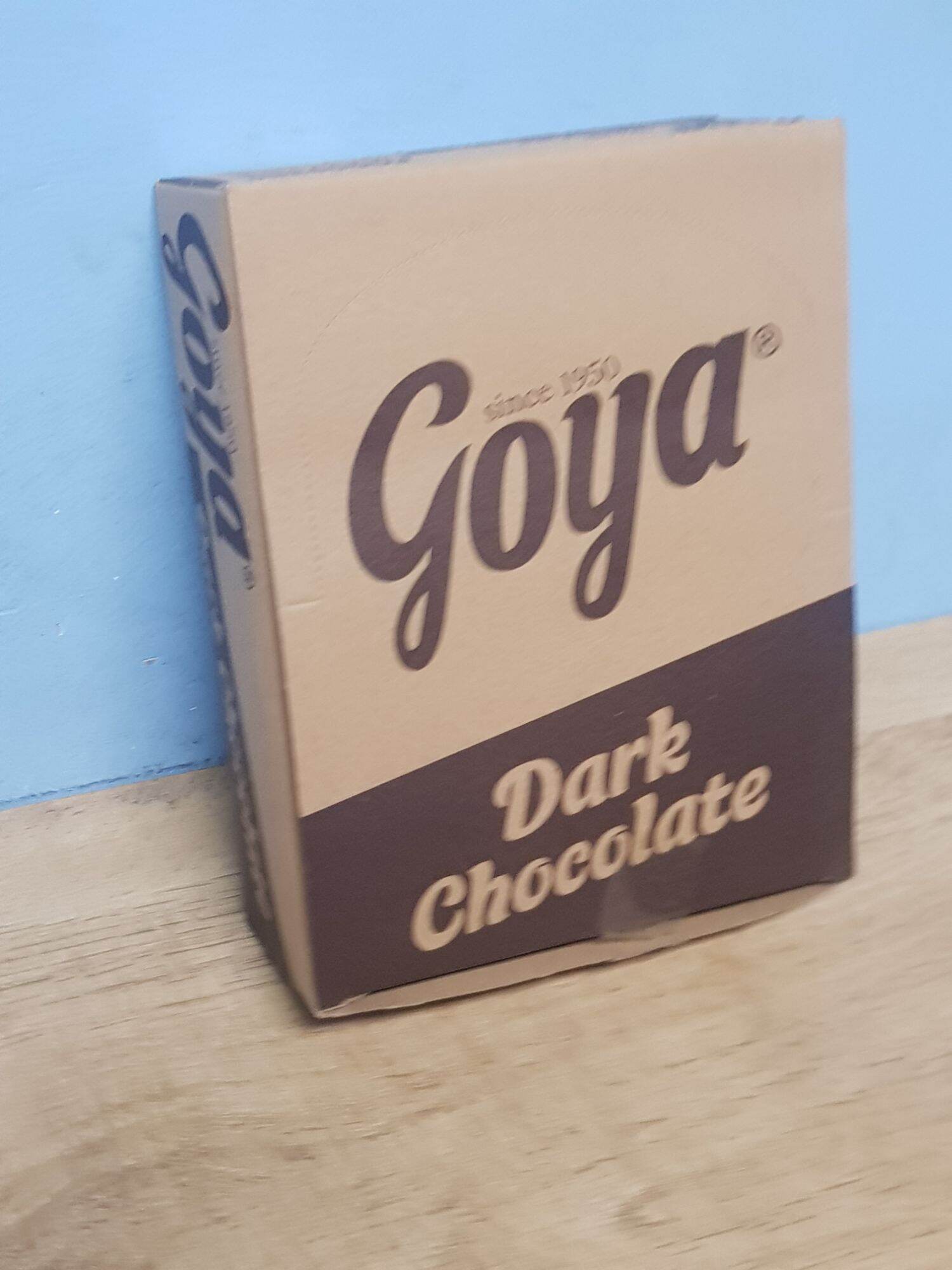 Goya Dark Chocolate (1 box x 720 grams) - 24 pieces x 30 grams per box ...