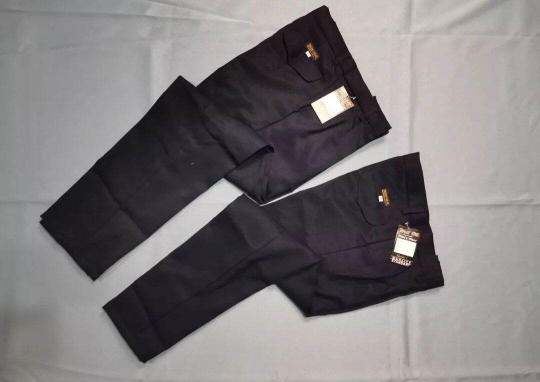 Slacks black pants uniform for men. | Lazada PH