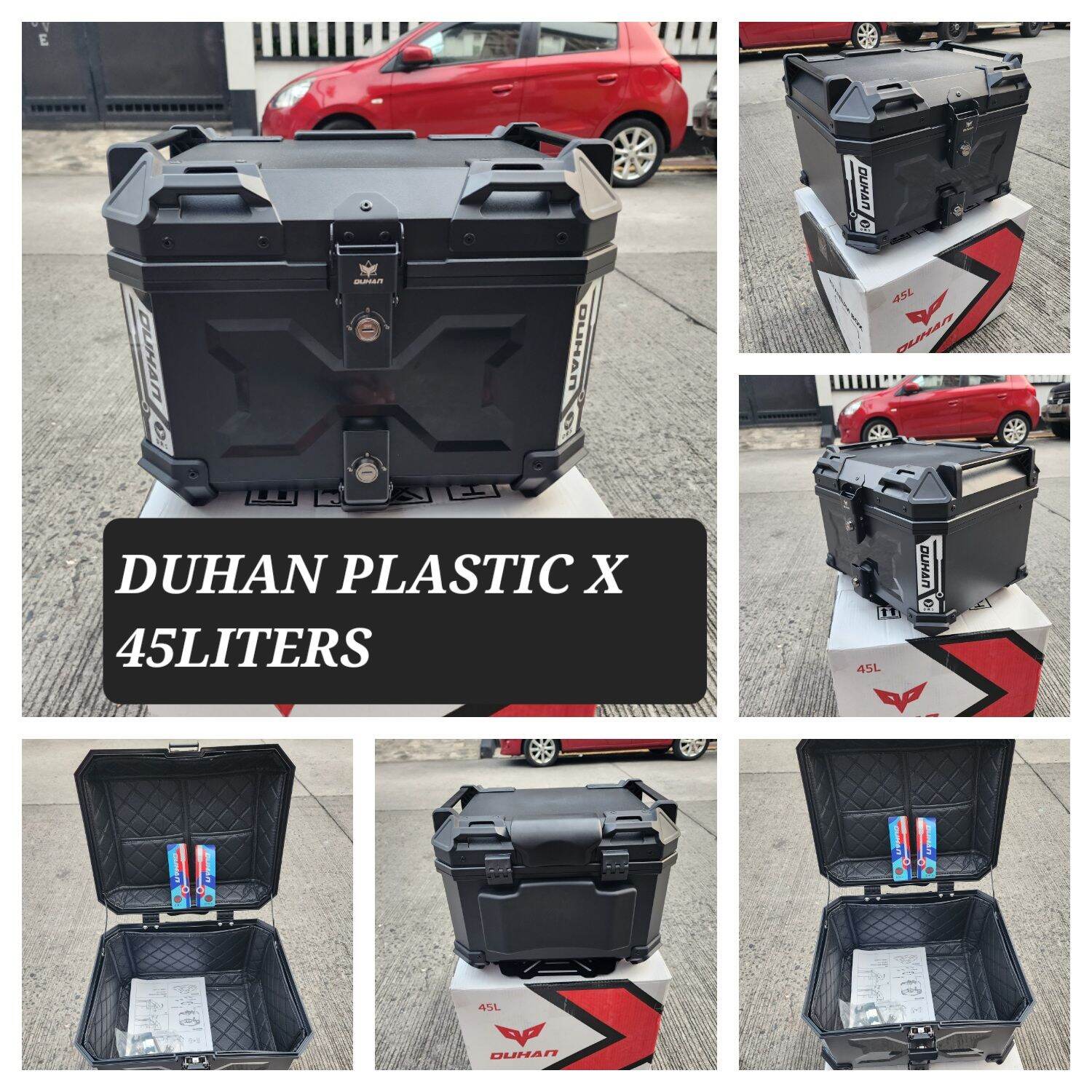 duhan 45 liters alloy topbox 3x design | Lazada PH