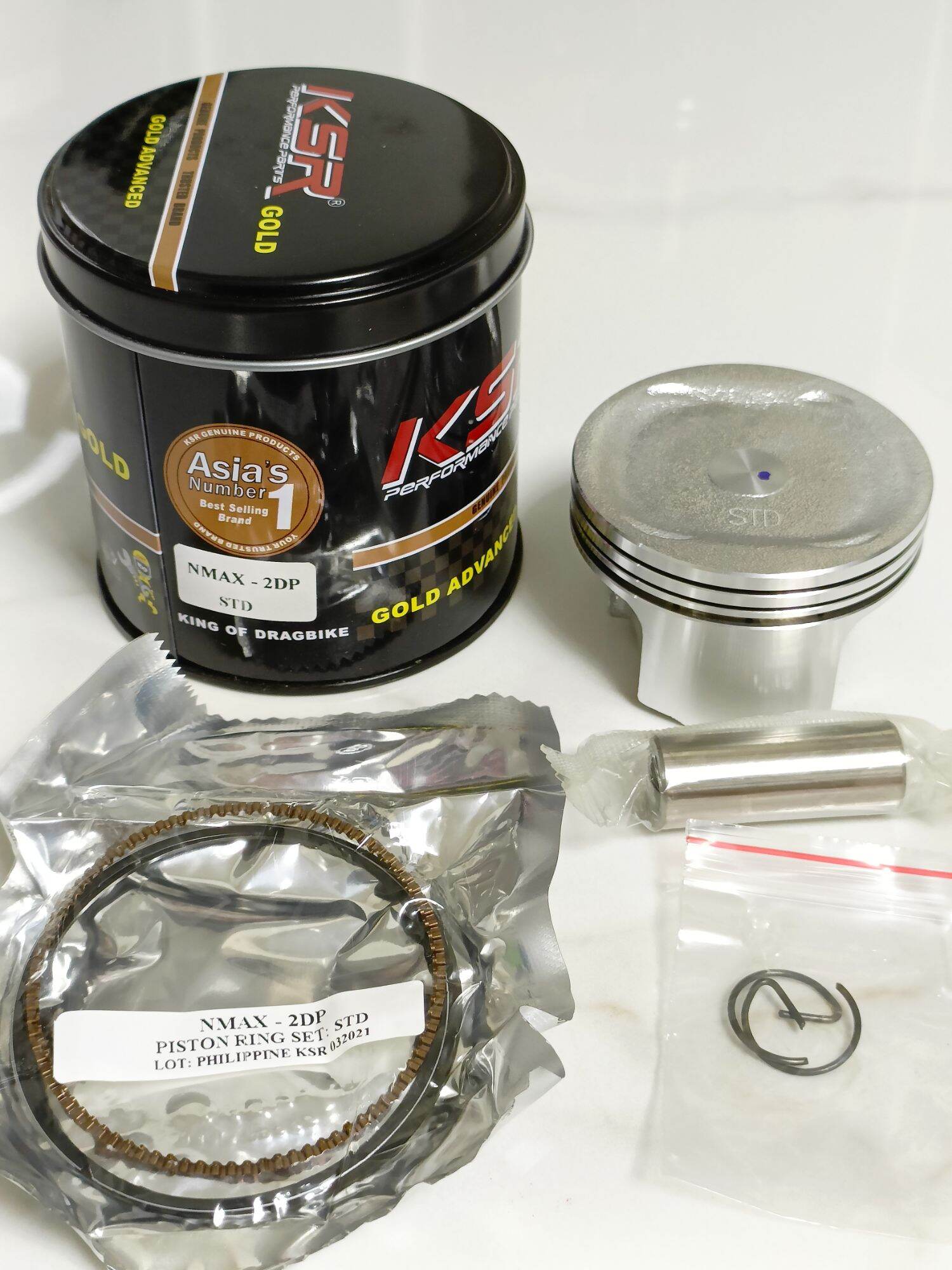 Piston Kit "Nmax V1,Aerox V1" (STD) KSR Thailand Gold | Lazada PH