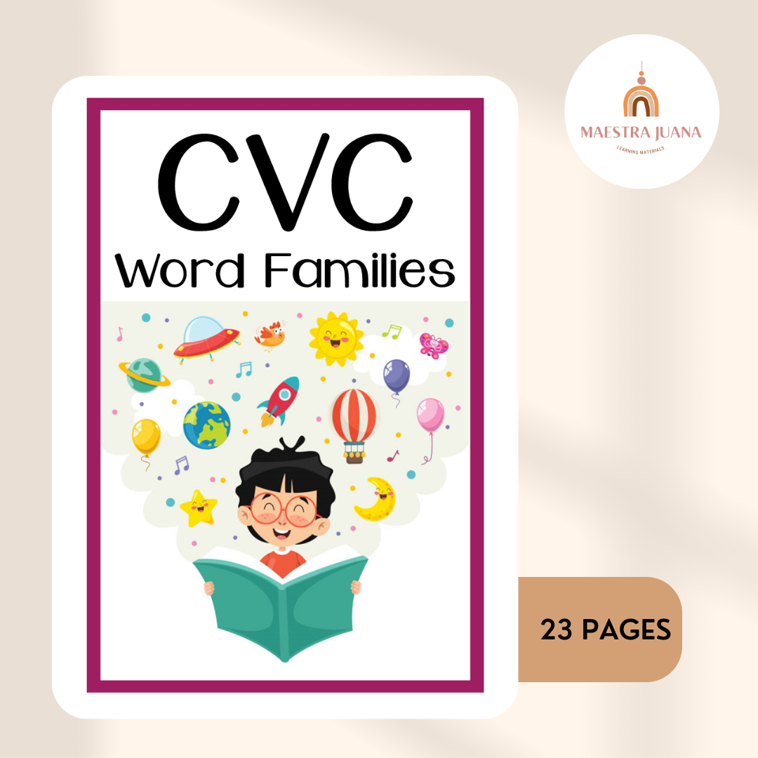 CVC WORD FAMILIES WITH ILLUSTRATION | Lazada PH