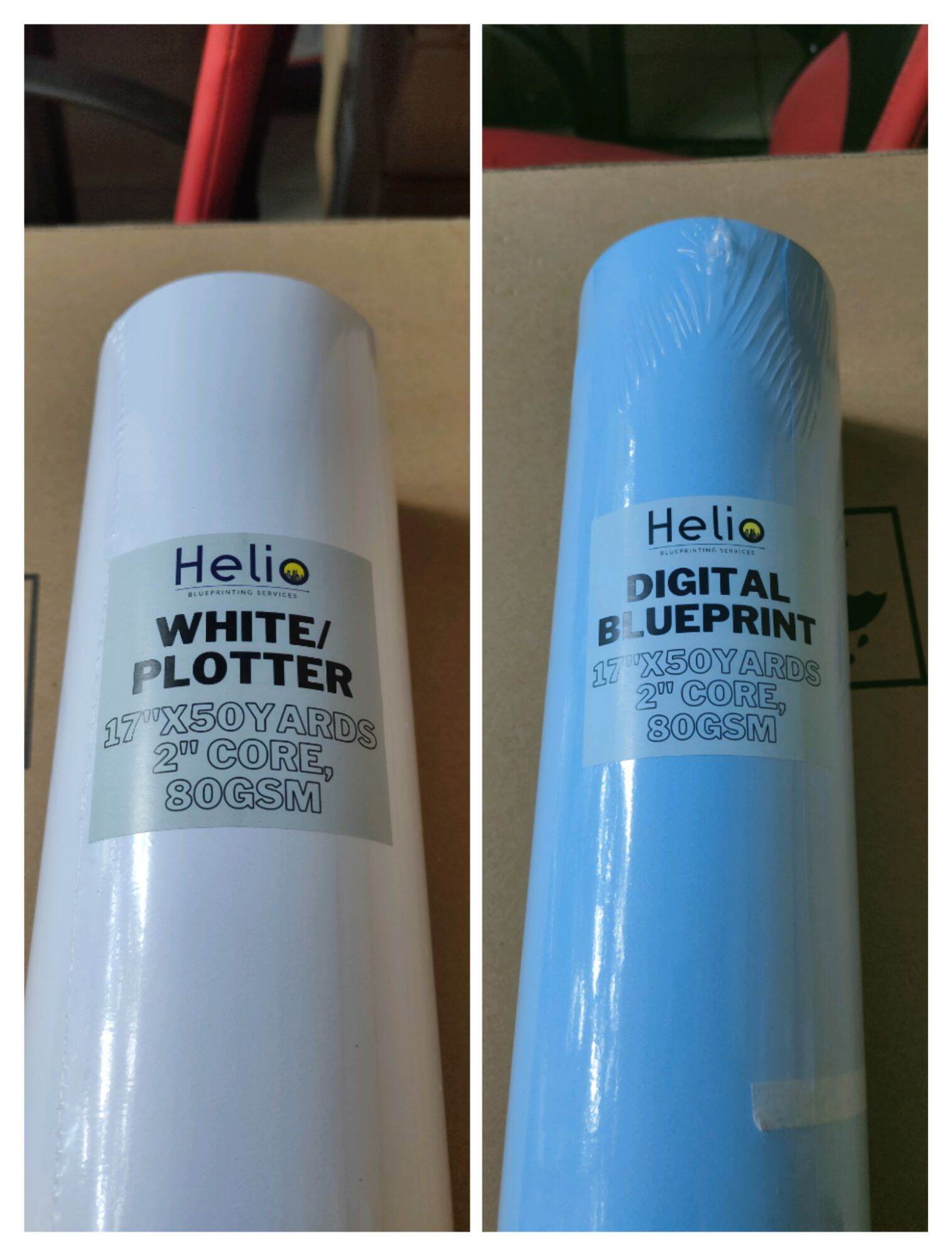 SIZES 17, 20, 24 inch x 50 yards, 2" core DIGITAL BLUEPRINT | PLOTTER ...