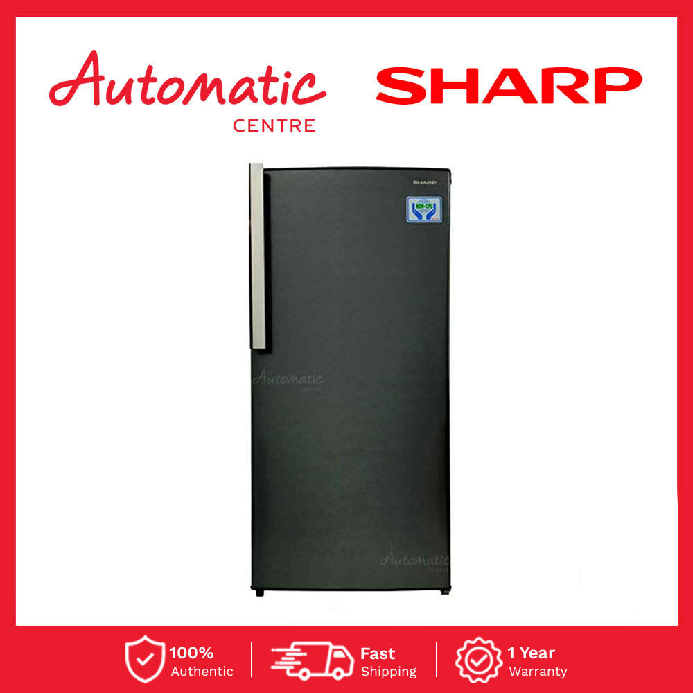 Sharp SJ-ND180BS-SH 6.5 cu.ft Single Door Refrigerator with Semi Auto Defrost Cooling System and ...