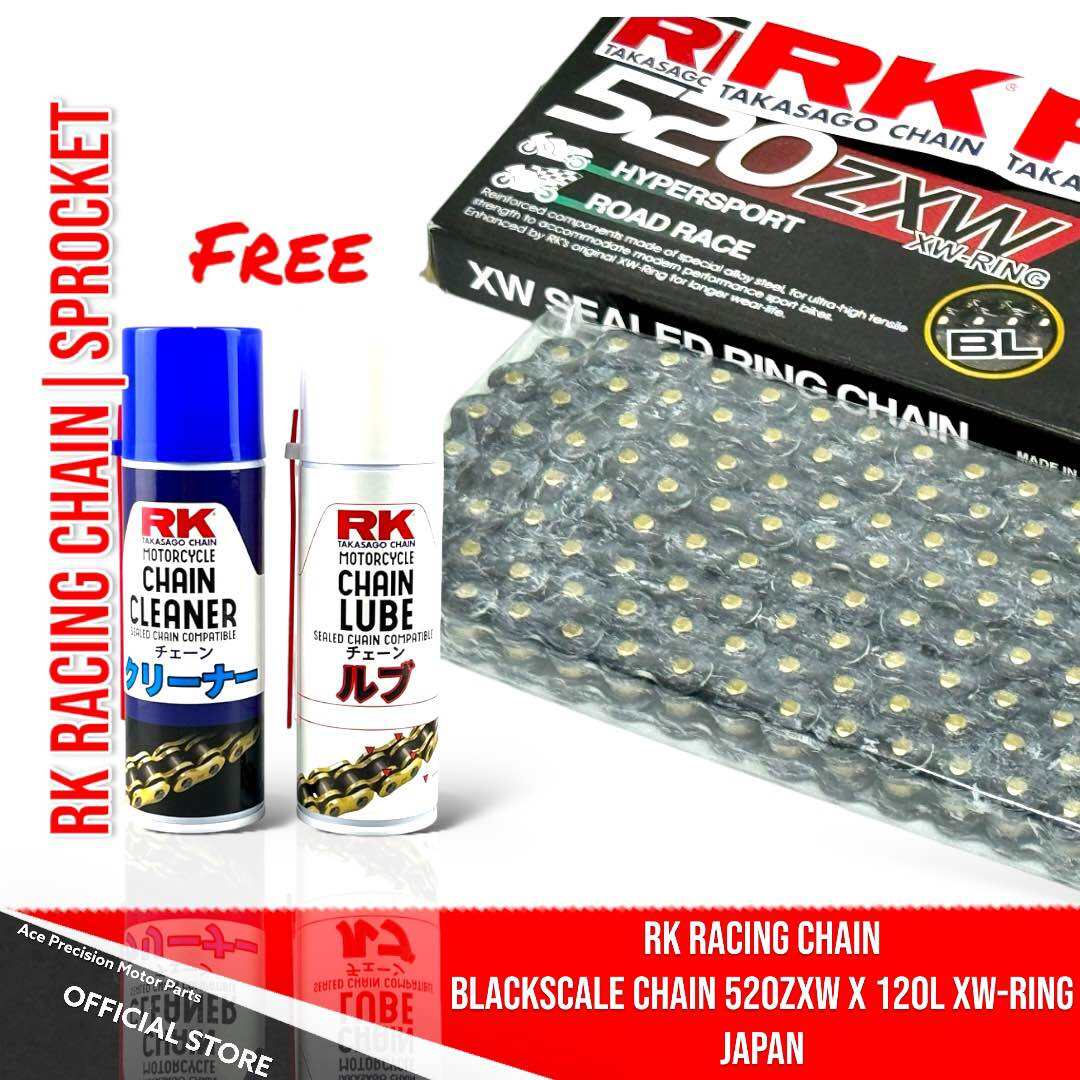 RK Racing Chain Black Scale Oring Type Series 520ZXW | 428XRE