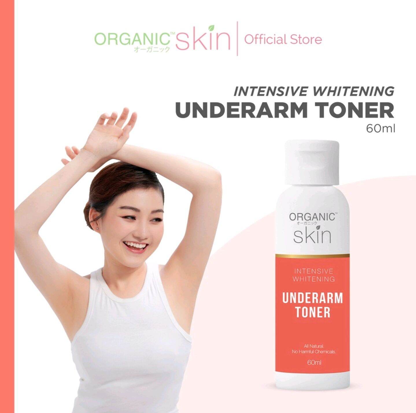 ORGANIC SKIN JAPAN Intensive Whitening Underarm Toner (60ml) Armpit ...