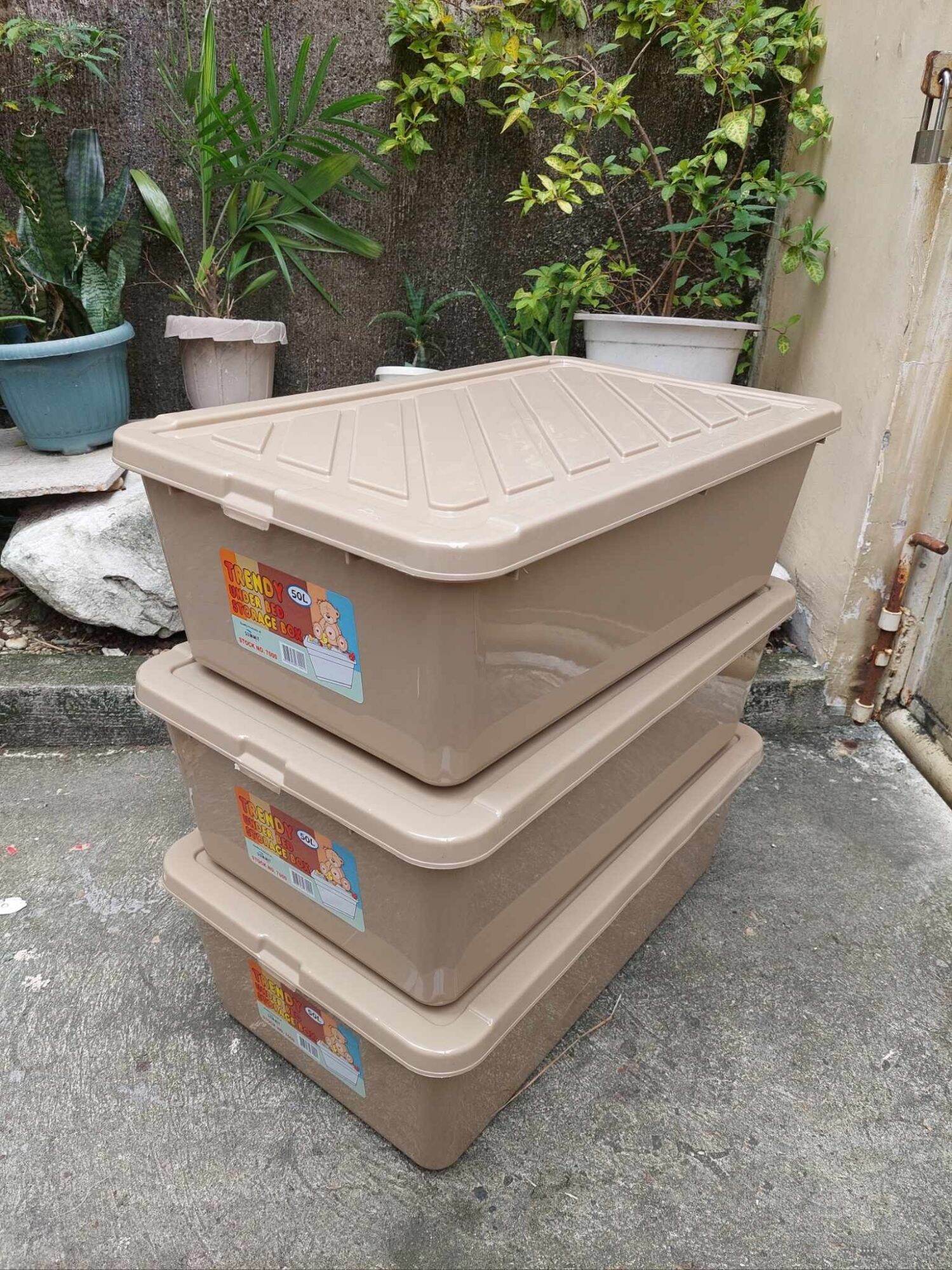 Under bed storage box 50 Liters | Lazada PH