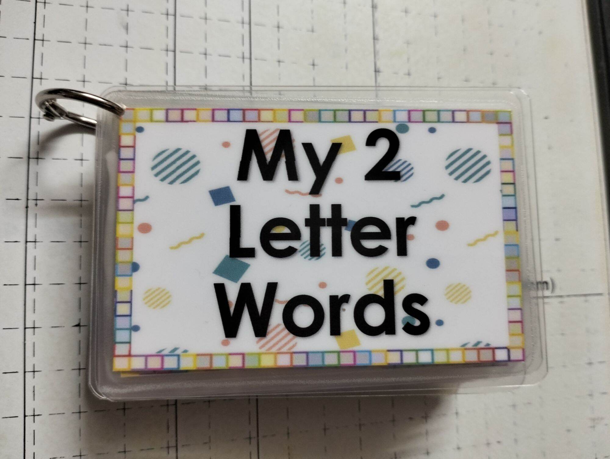 My 2 Letter Words flashcard (laminated) free ringbind | Lazada PH