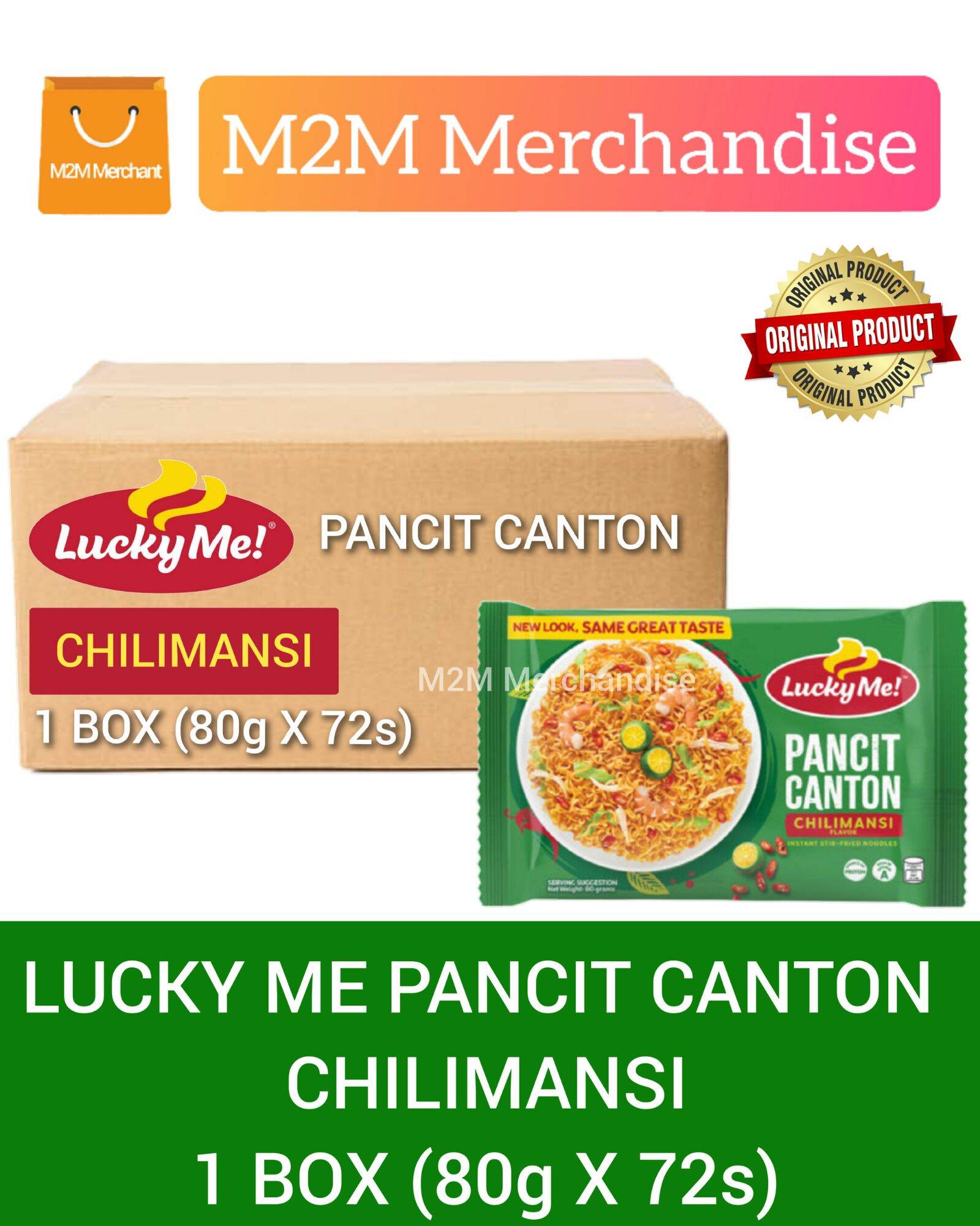 LUCKY ME PANCIT CANTON CHILIMANSI FLAVOR (80g X 72s) 1 BOX | Lazada PH