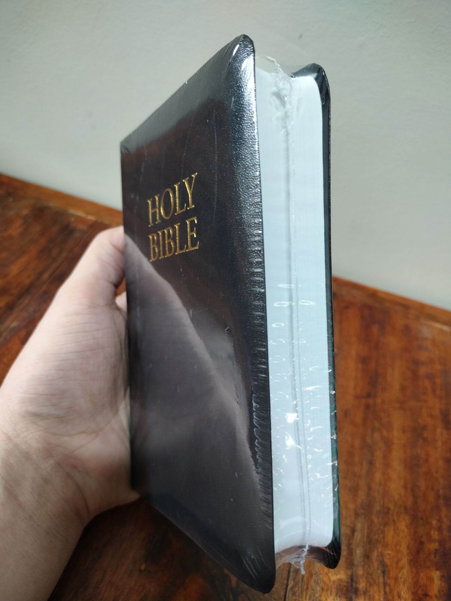 SOFT LEATHERETTE HOLY BIBLE KJV COMPACT - LARGE PRINT / OLD & NEW ...