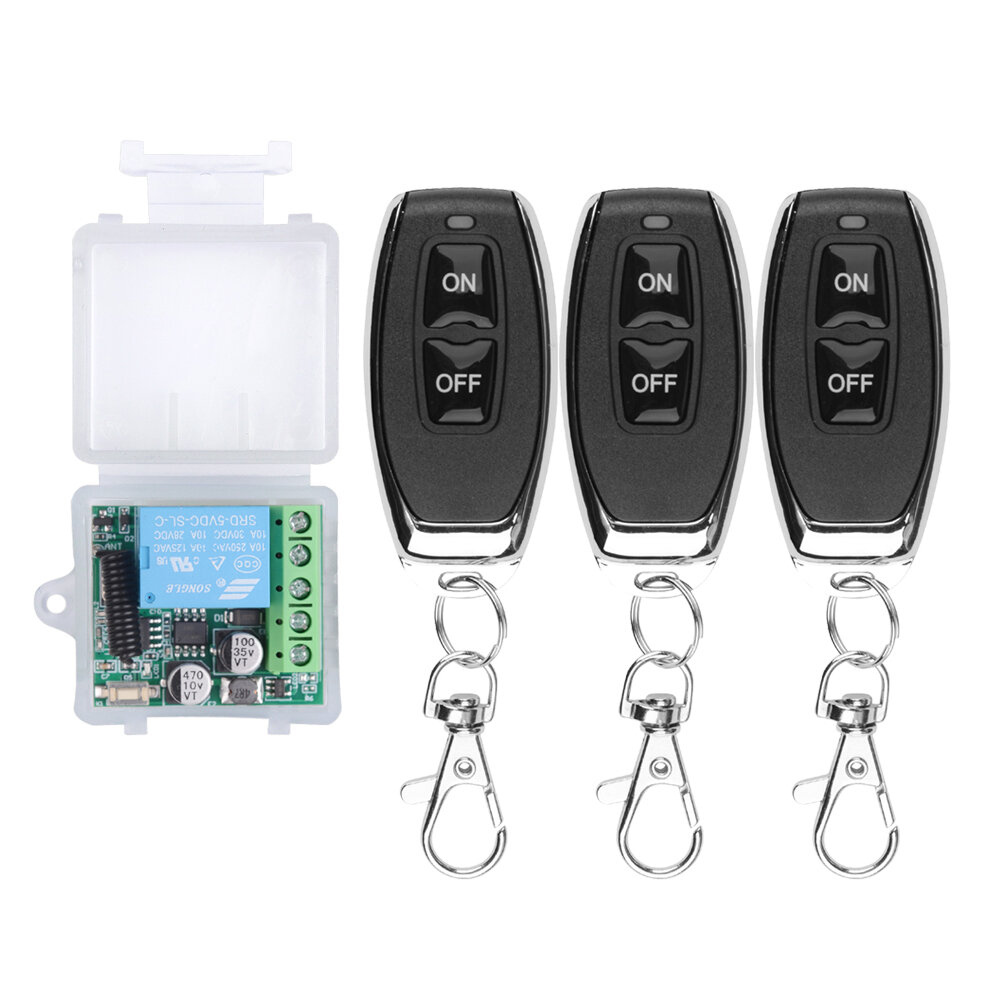 DC 5-30V 5V 12V 24V 433Mhz RF Wireless Remote Control Switch Relay 1CH ...