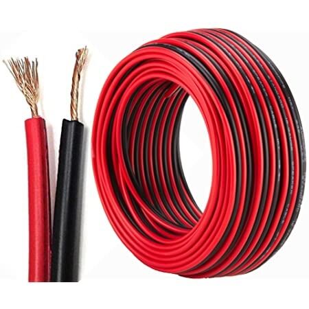 per meter original omega pure copper speaker wire (red / black) : #18 ...