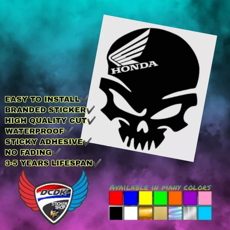HONDA LOGO STICKER DESIGN DIECUT MACHINECUT WATERPROOF | Lazada PH