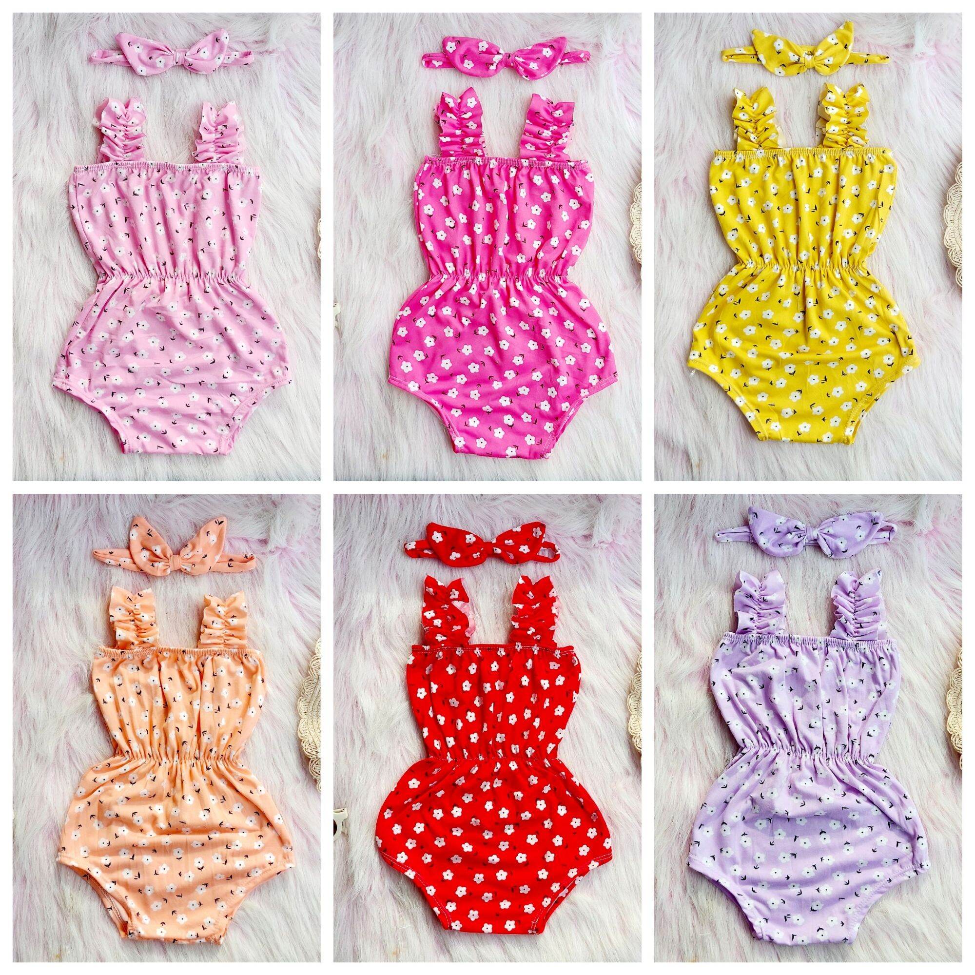 Rose Romper 49 pesos only! 0-12 months | Lazada PH