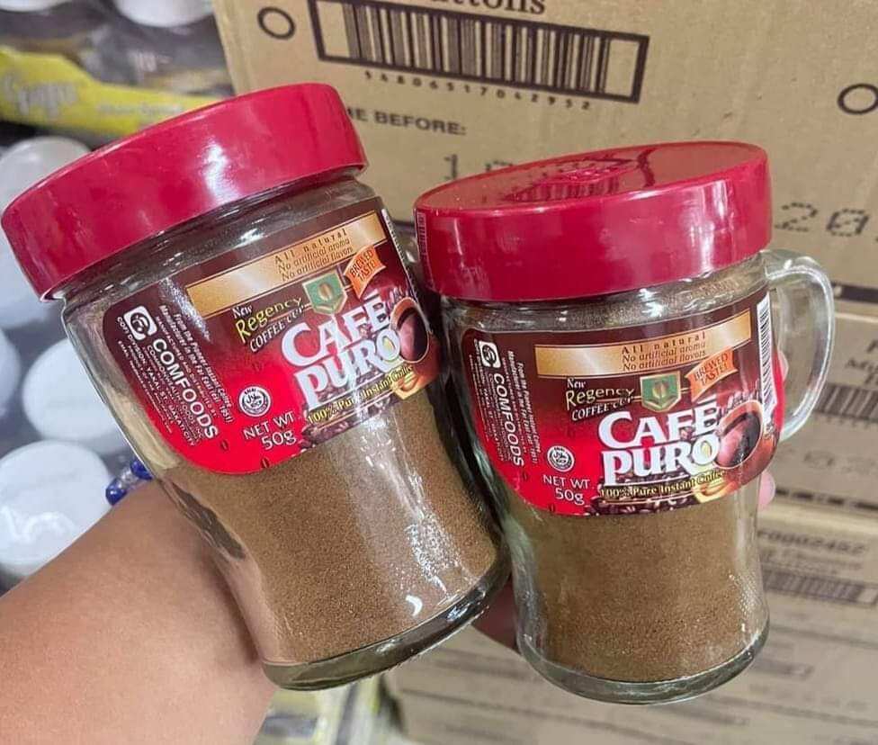 cafe puro 100% pure instant coffee 50g with mug buy 2 | Lazada PH