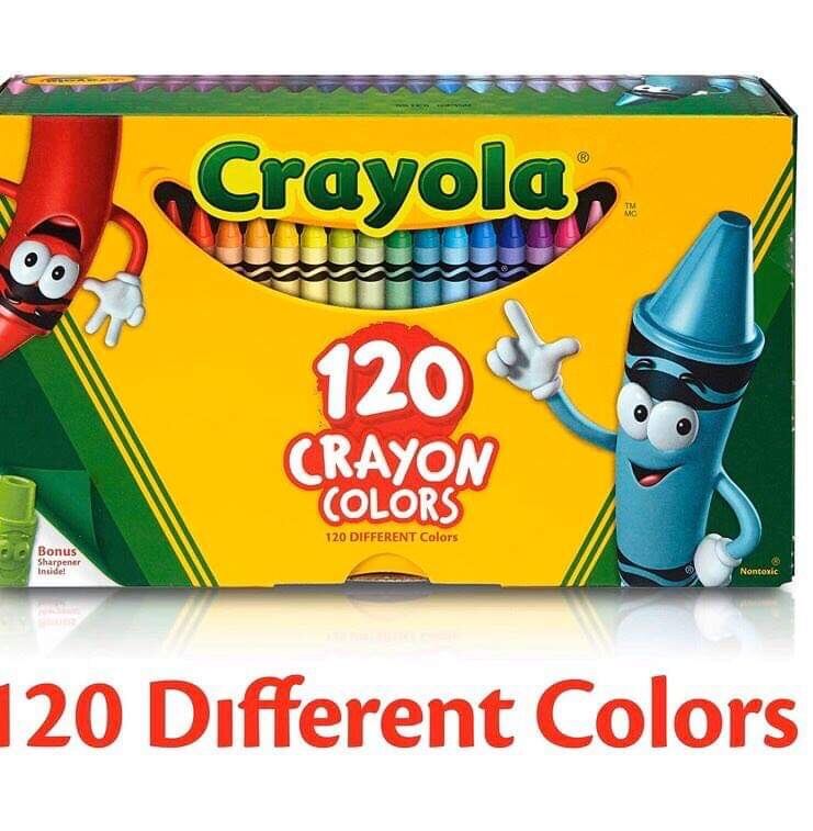 Crayola Giant Box of Crayons, 120 Count (AUTHENTIC, ORIGINAL Bought in ...