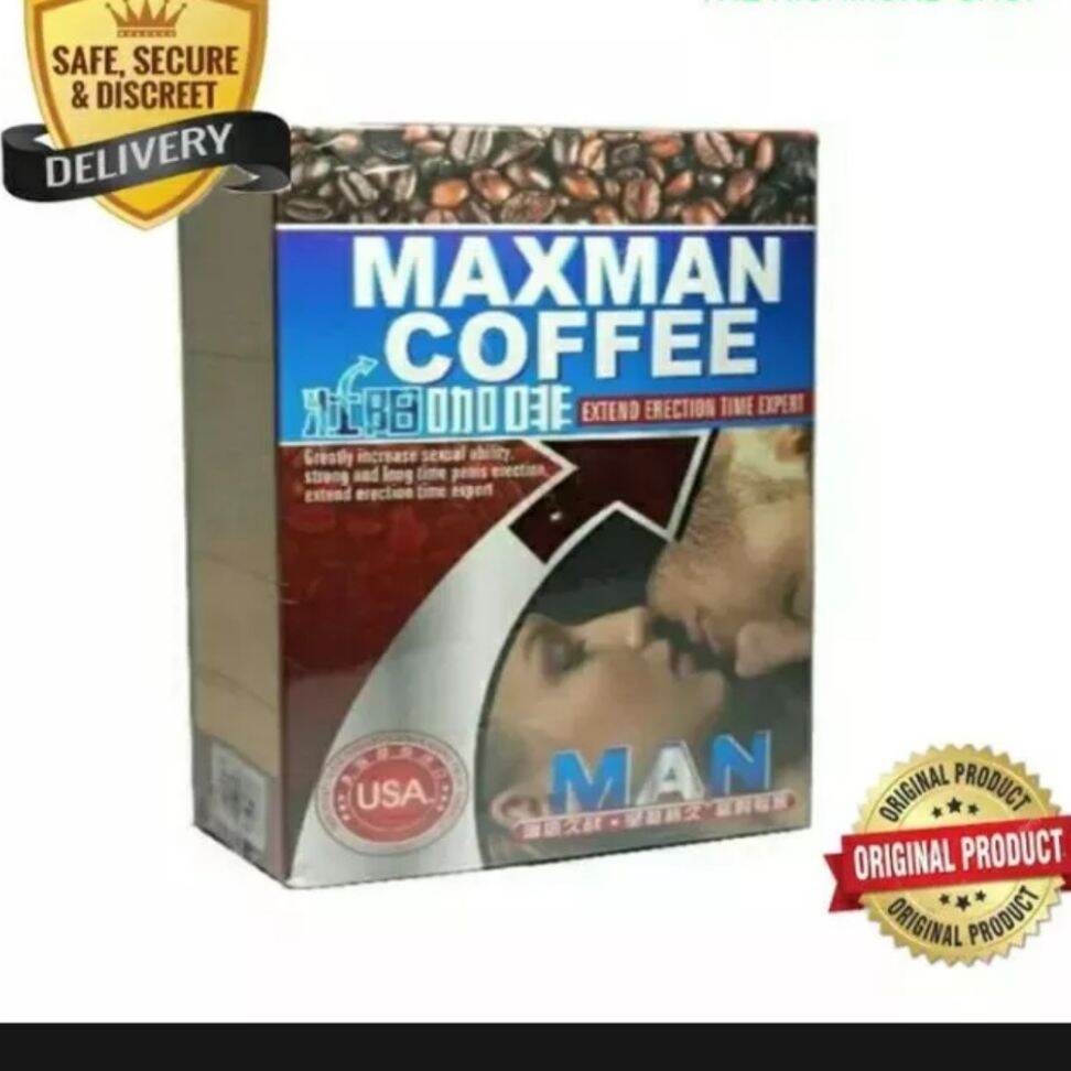 100% Original New MAX*MAN Coffee EXTEND Erection Time Expert Sexual Enhancement Hot Coffee for ...