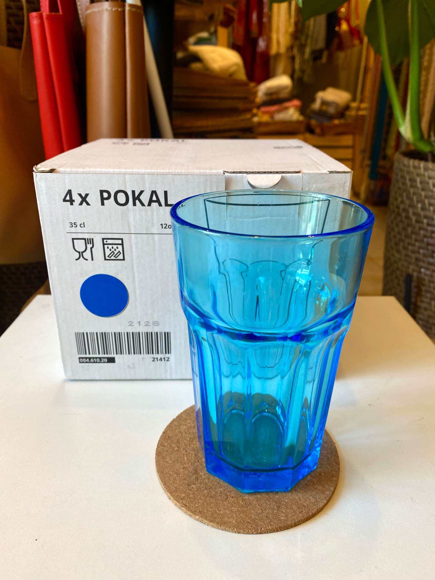 Original POKAL Glass blue 35cl set of 4 | Lazada PH