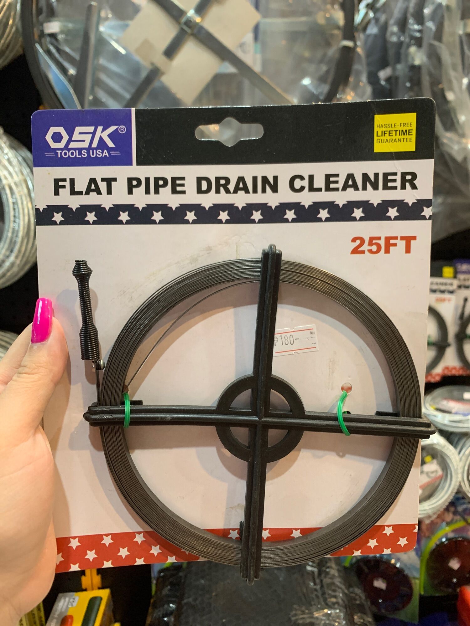 Flat Pipe Drain Cleaner 25ft | Lazada PH