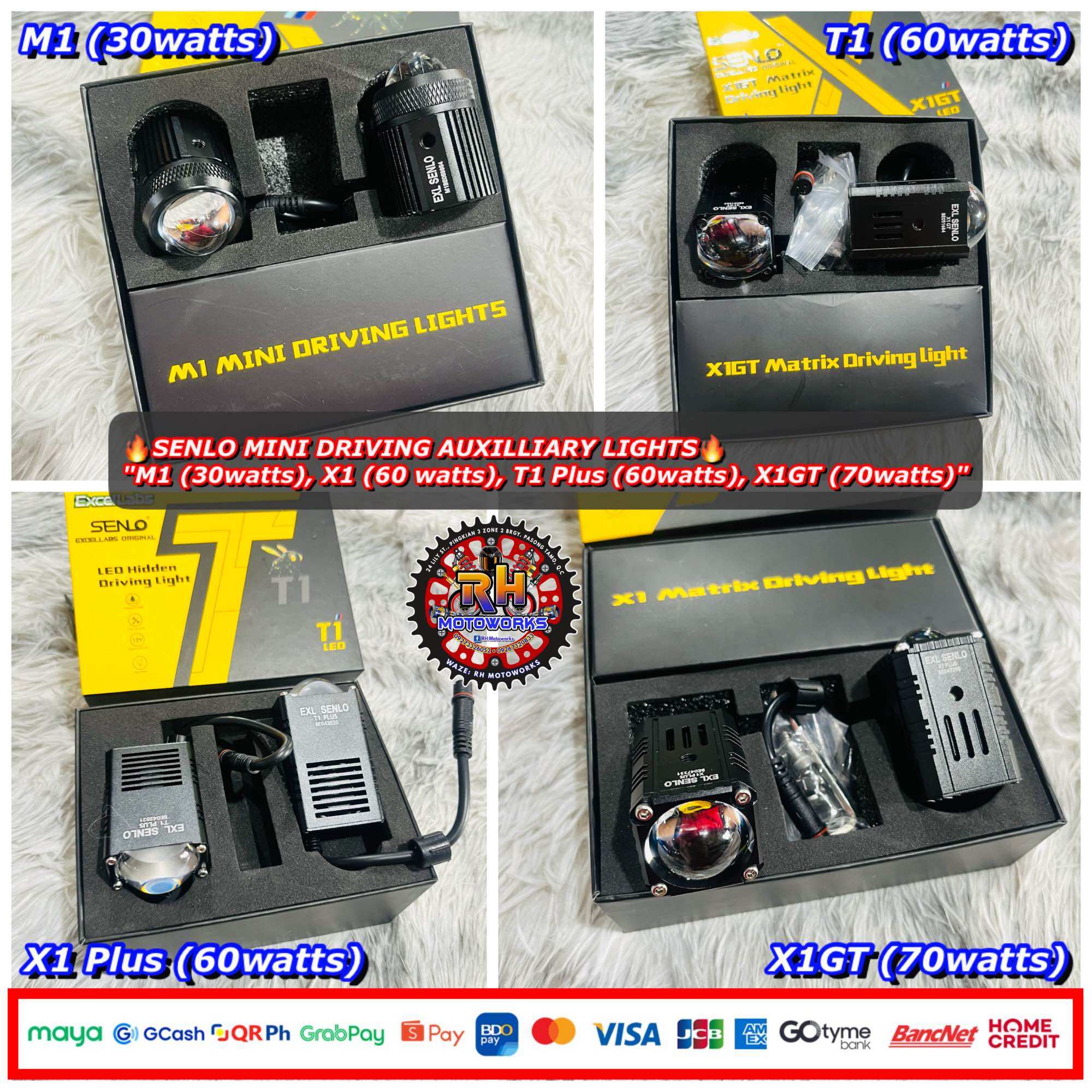SENLO MINI DRIVING LIGHTS (M1, T1, X1 Plus, X1GT) 100% ORIGINAL SENLO ...