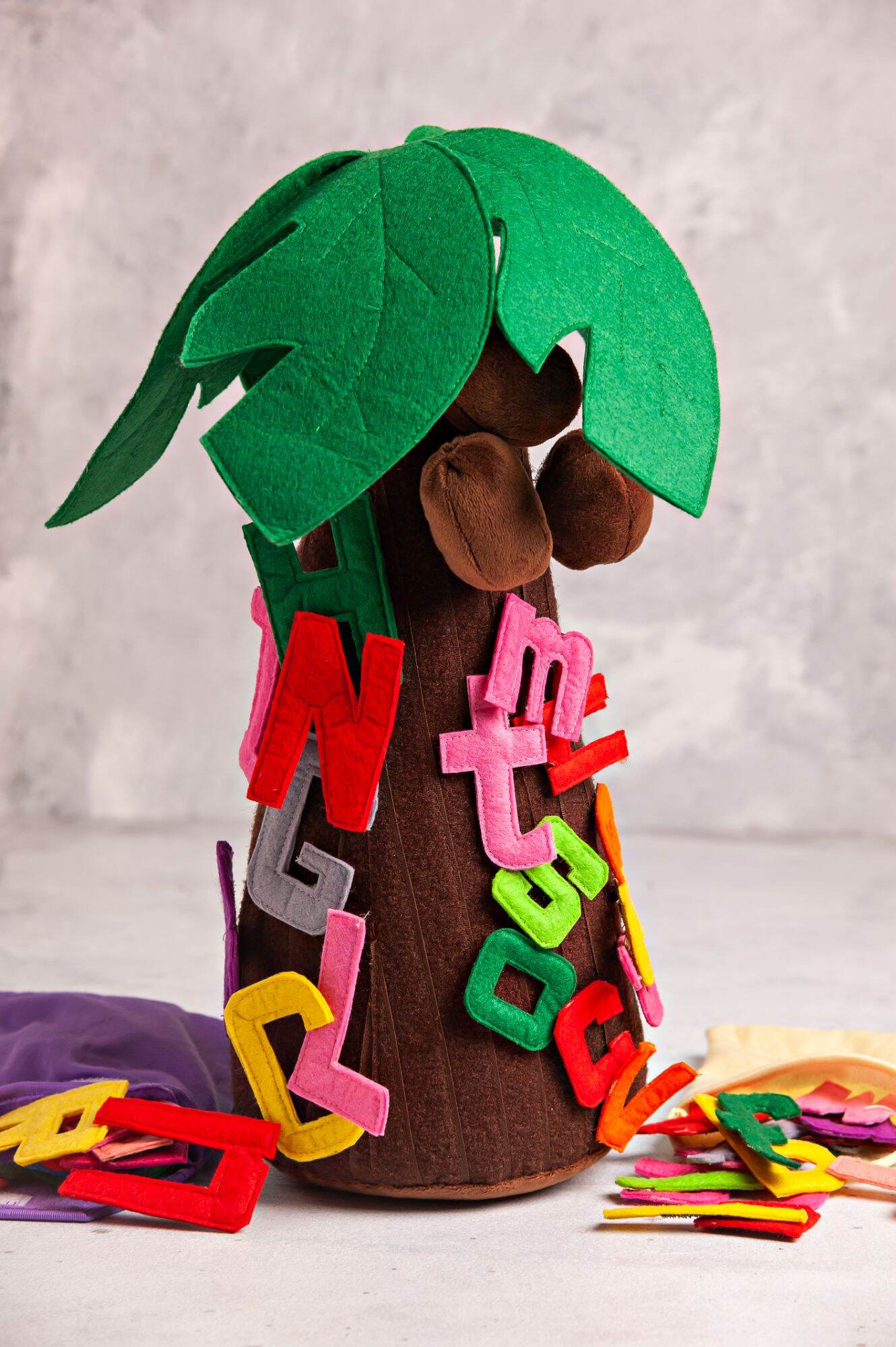 Chicka Chicka Boom Boom Inspired Coconut Tree with Letters Literacy Toy ...