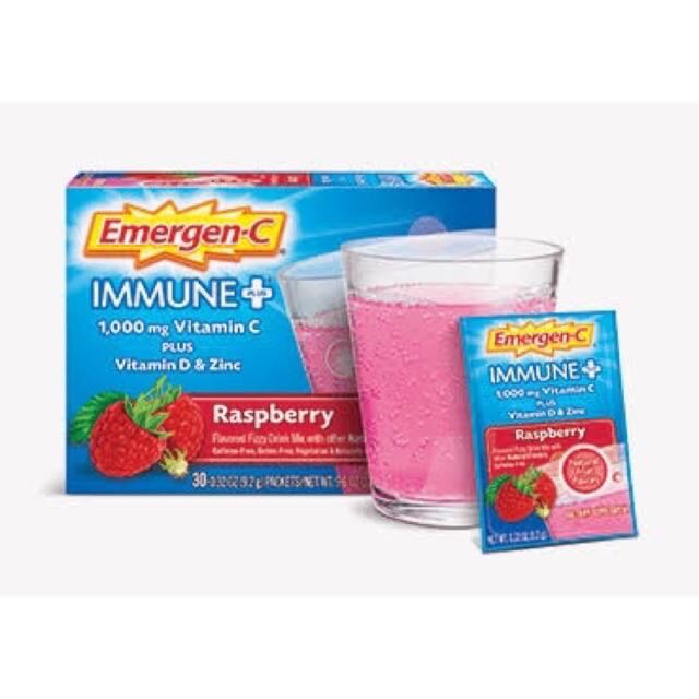 Emergen-C Vitamin C Daily Immune Support / Immune+ 1000mg, 30 Sachets ...