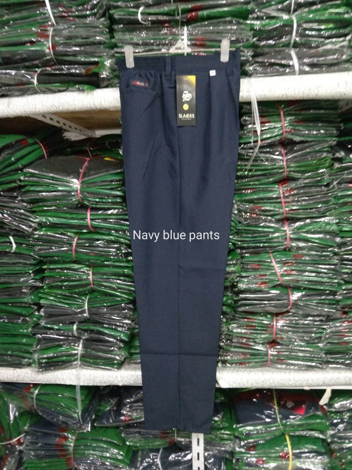 Slacks navy blue pants garter school uniform | Lazada PH