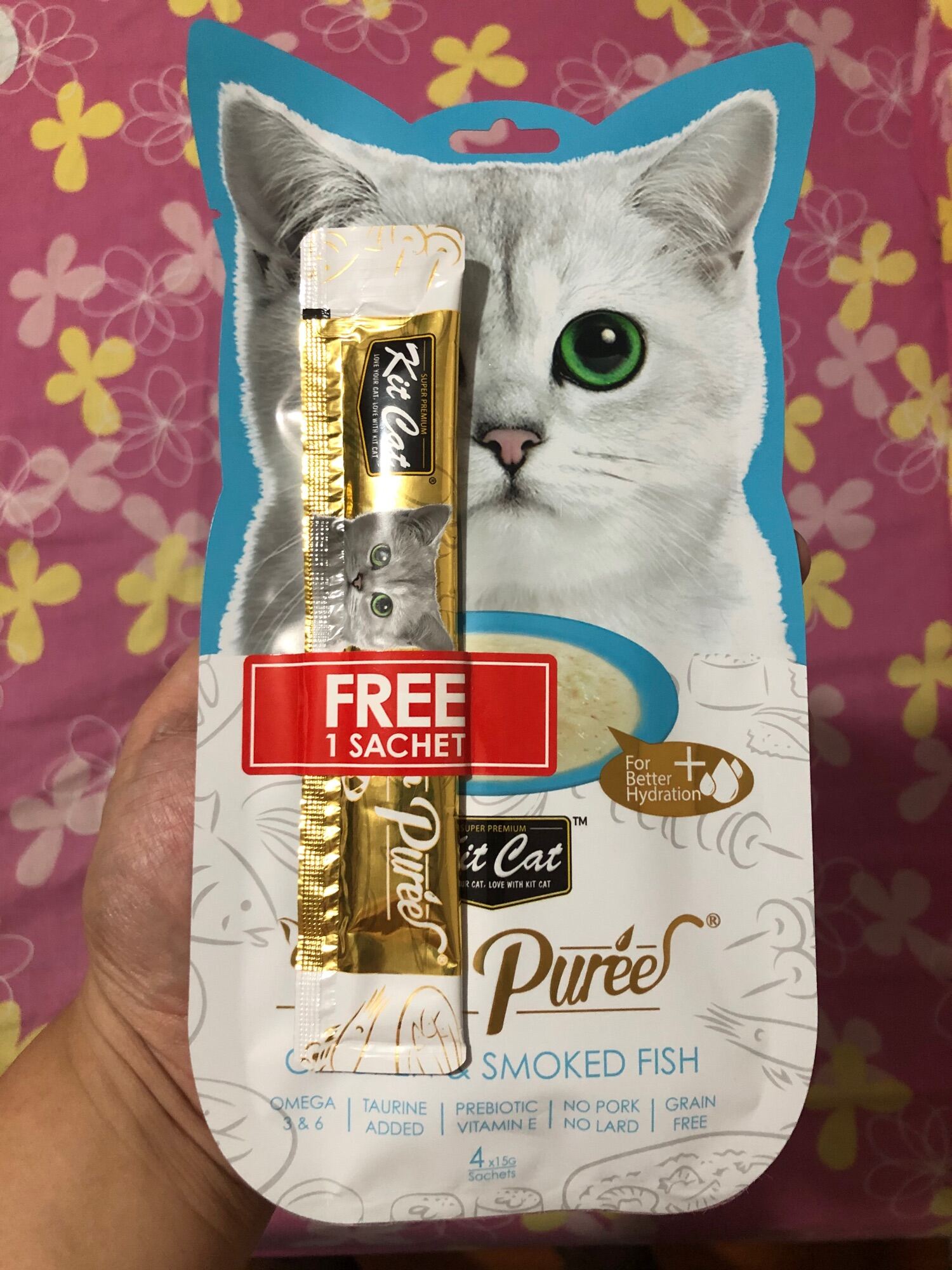 Kitcat Purr Puree (4 sticks/pack) free 1 stick inside | Lazada PH