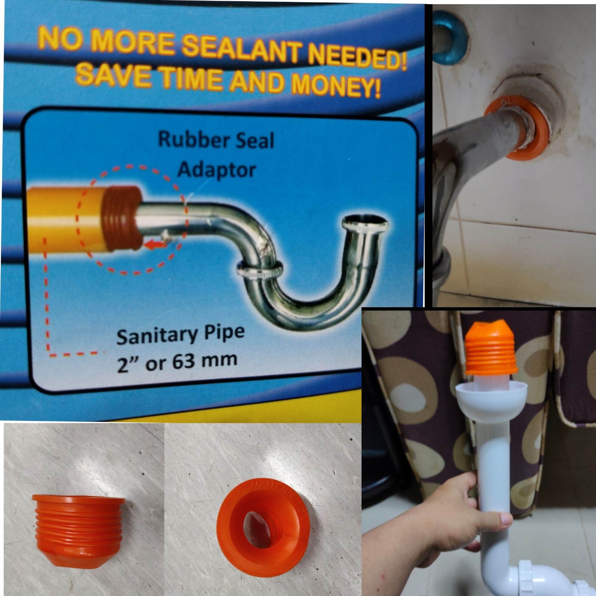 NO MORE SEALANT RUBBER SEAL ADAPTOR FOR P-TRAP | Lazada PH