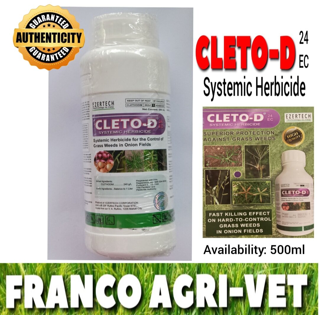 Cleto-D 24EC Systemic Herbicide ( 500ml ) Clethodim Cleto D | Lazada PH
